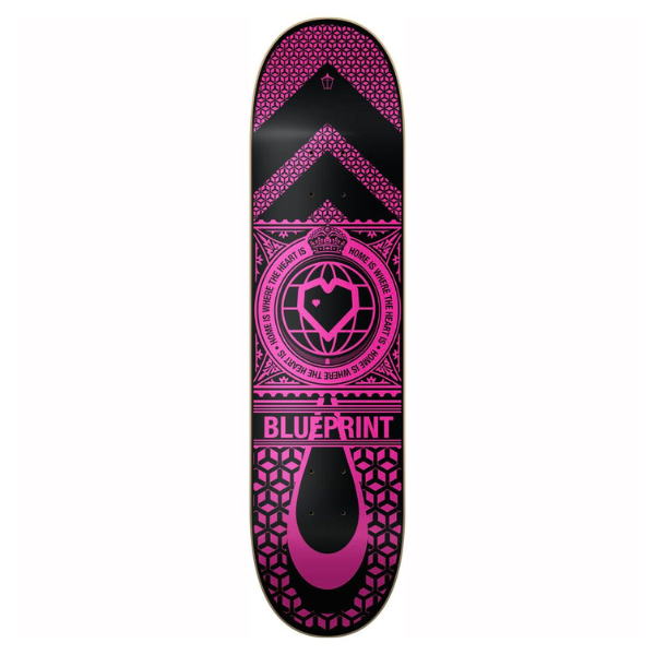 Blue Print Home Heart 7 875 Deck Black Pink Boardhub